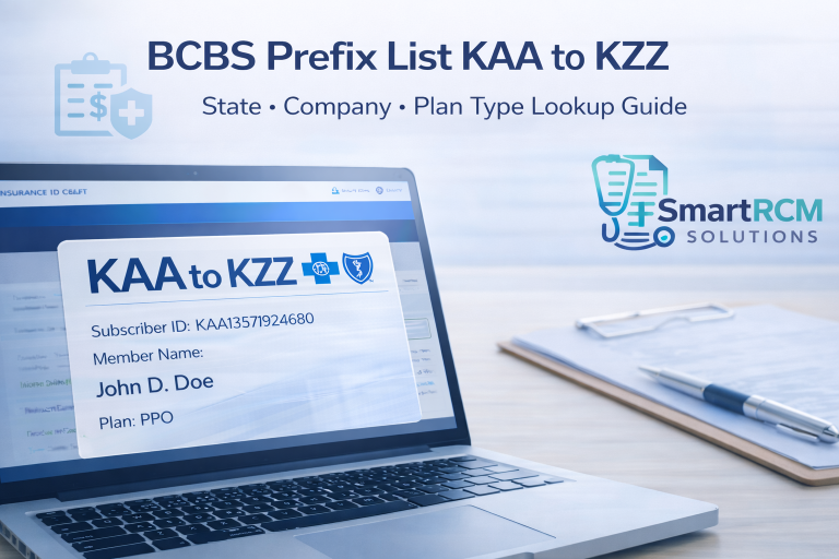 BCBS Prefix List KAA to KZZ (2026 Updated Guide for Medical Billing ...