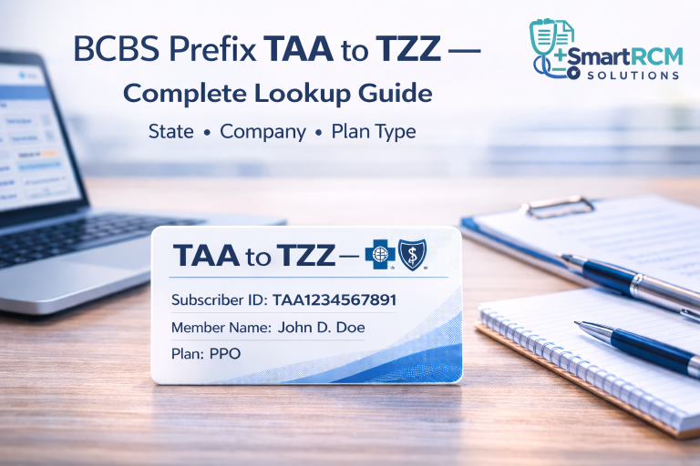 BCBS Prefix List TAA to TZZ – State & Plan Lookup Guide 2026 - Smart ...