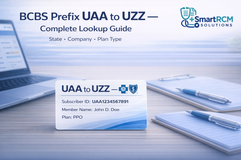 BCBS Prefix List UAA to UZZ – State & Plan Lookup Guide 2026 - Smart ...