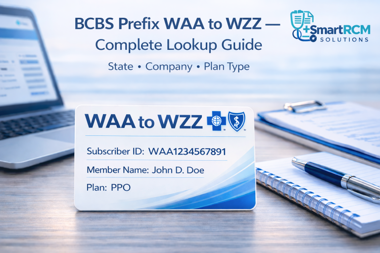 BCBS Prefix List - Lookup & Verification Guide (2026) - Smart RCM Solutions